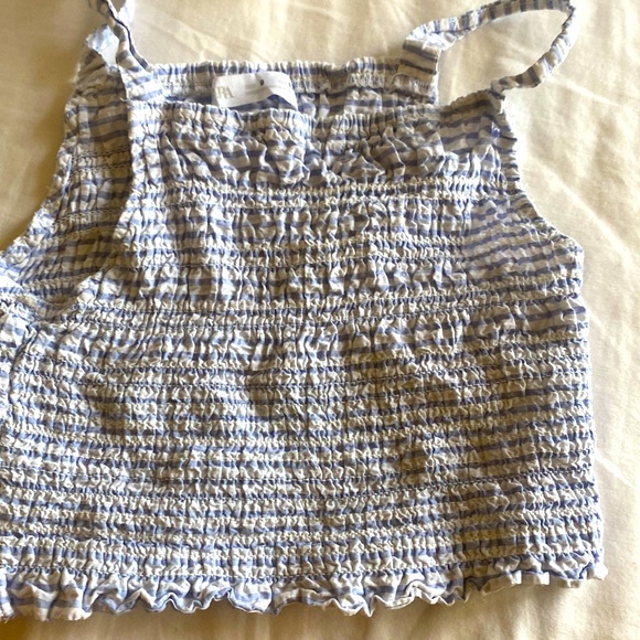 Zara | Shirts & Tops | Zara Ruffled Tank Top Super Cute For The Summer ...